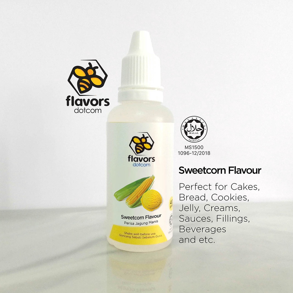 [HALAL] Flavors Dotcom Food Flavouring - Sweet Corn Emulco (35g ...