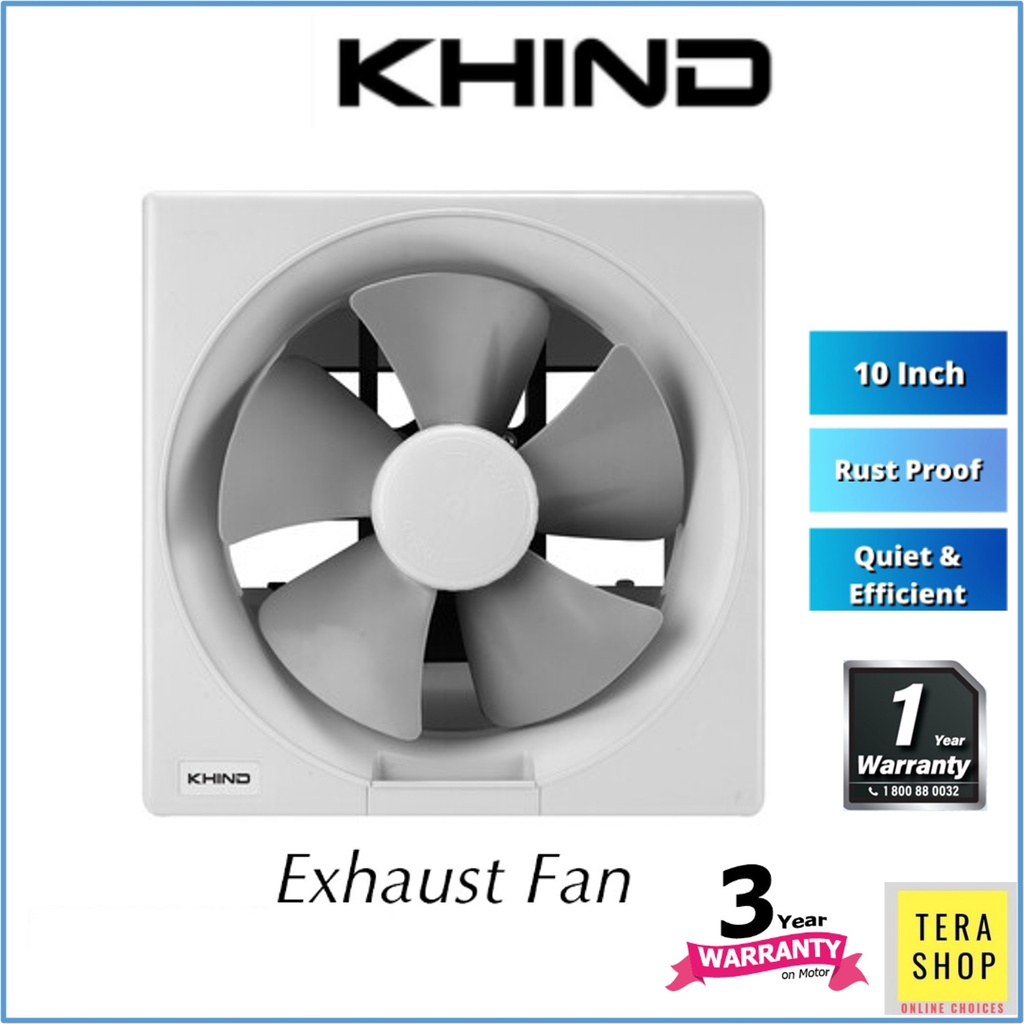 Khind EF1001 Exhaust Fan 10" Wall Mount Ventilation Fan | Shopee Malaysia