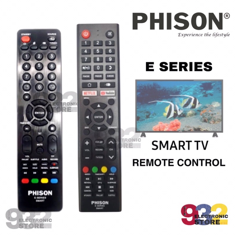 PHISON E SERIES SMART TV REMOTE CONTROL (ORIGINAL) | Shopee Malaysia