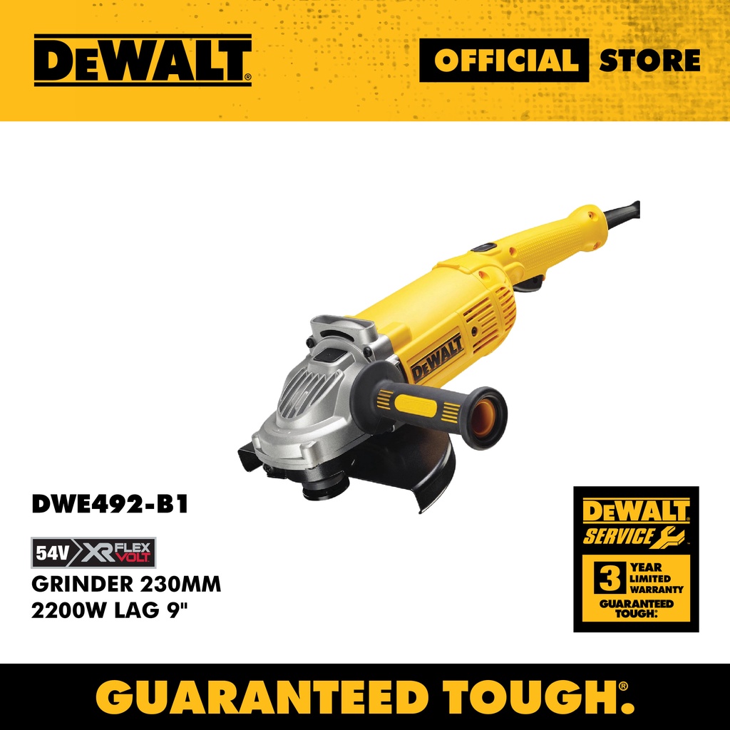DEWALT DWE492-B1 Grinder 230MM 2200W LAG 9" | Shopee Malaysia