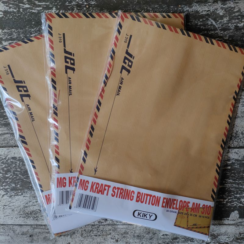 [10 Pcs] Brown Rope Envelope Size 25 x 35 cm Job Application Envelope ...