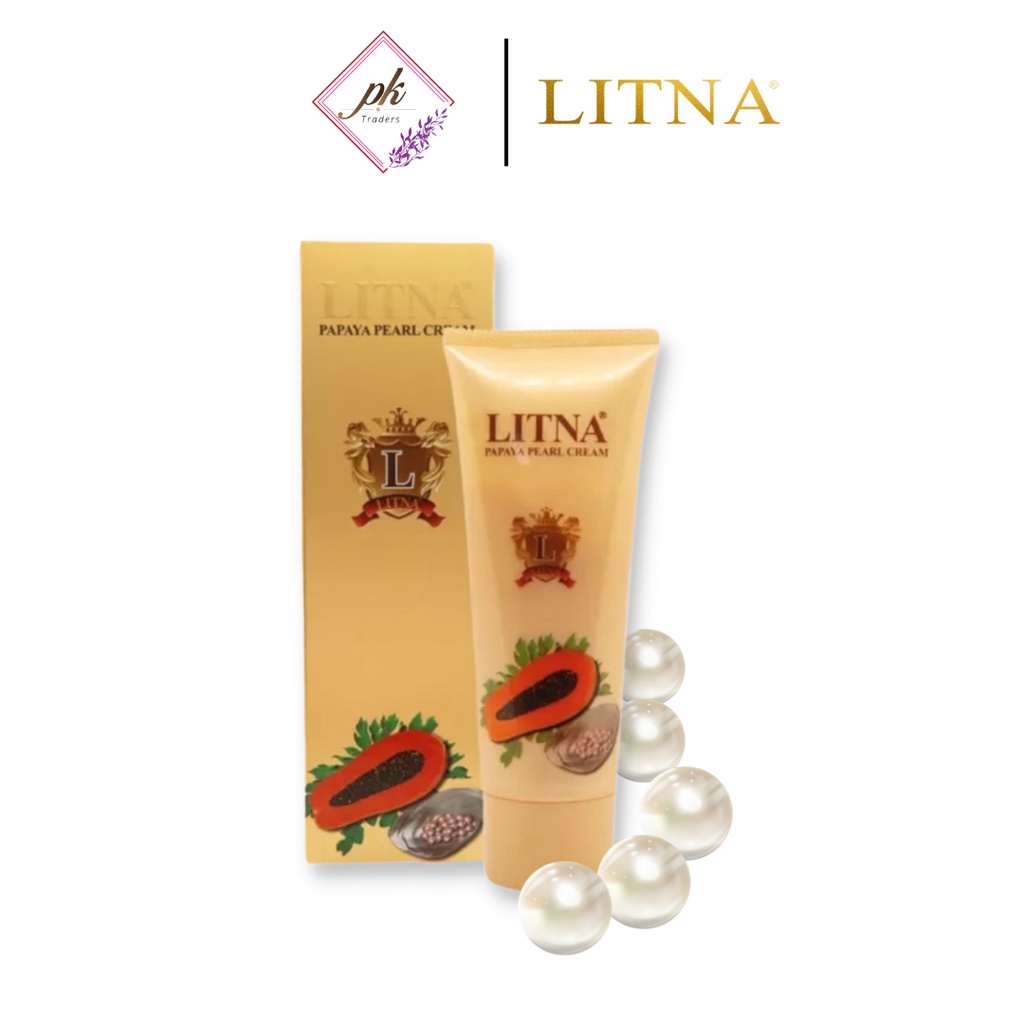 LITNA PAPAYA PEARL CREAM WHITENING (Skin Lightening Cream) | Shopee ...