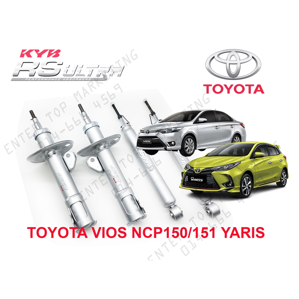 KAYABA KYB absorber vios RS Ultra Toyota Vios NCP151 NCP150 XP150 '14 Absorber Yaris Suspension ...