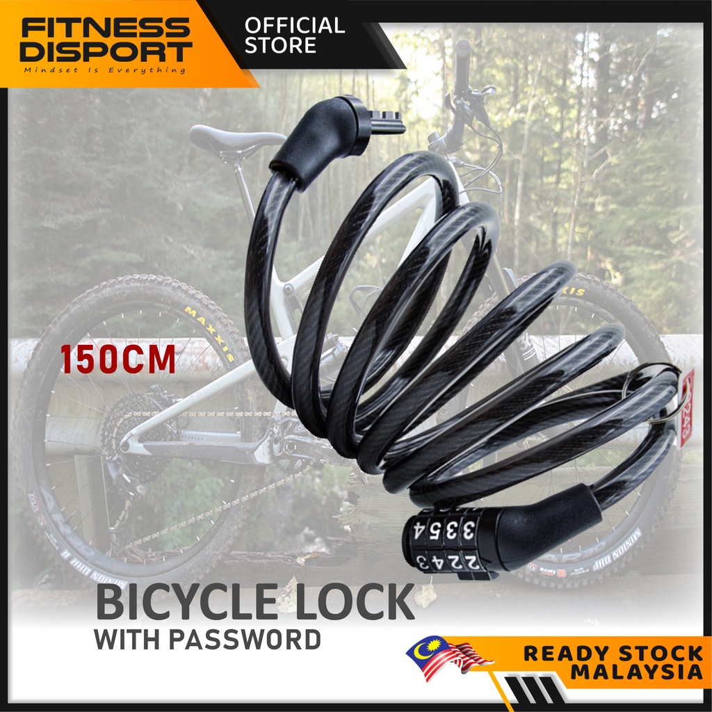 150CM Anti Theft Bicycle Password Lock High Quality Stainless Steel ABS ...