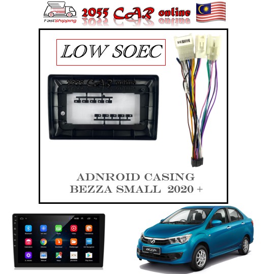 Android Player Casing 10 inch Perodua Bezza 2020-2022 (Black)(Low Spec ...