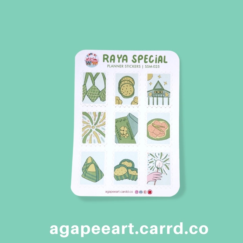 RAYA SPECIAL STAMPS [SSM 025] - Waterproof stickers, Raya stickers ...