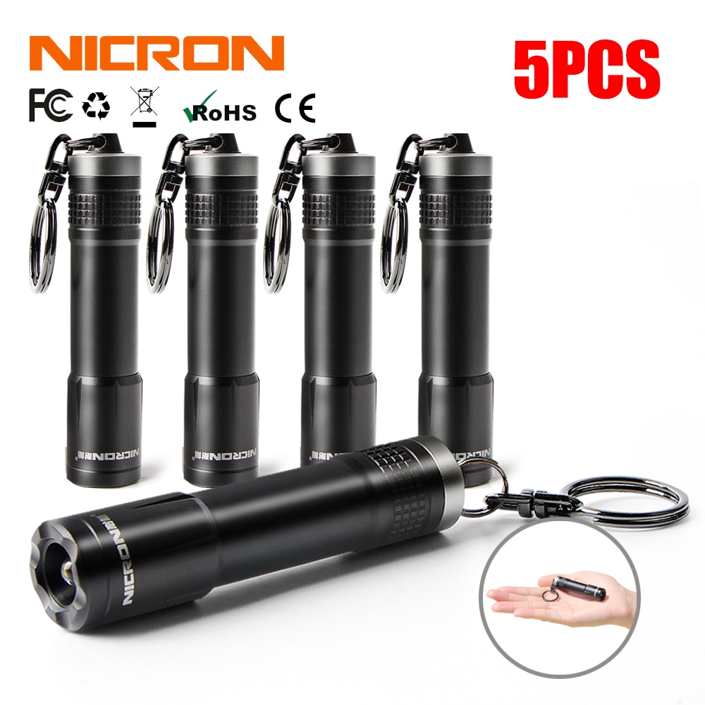 NICRON Flashlight N1 100 Lumes Brightness 37M Beam Distance Lightweight ...
