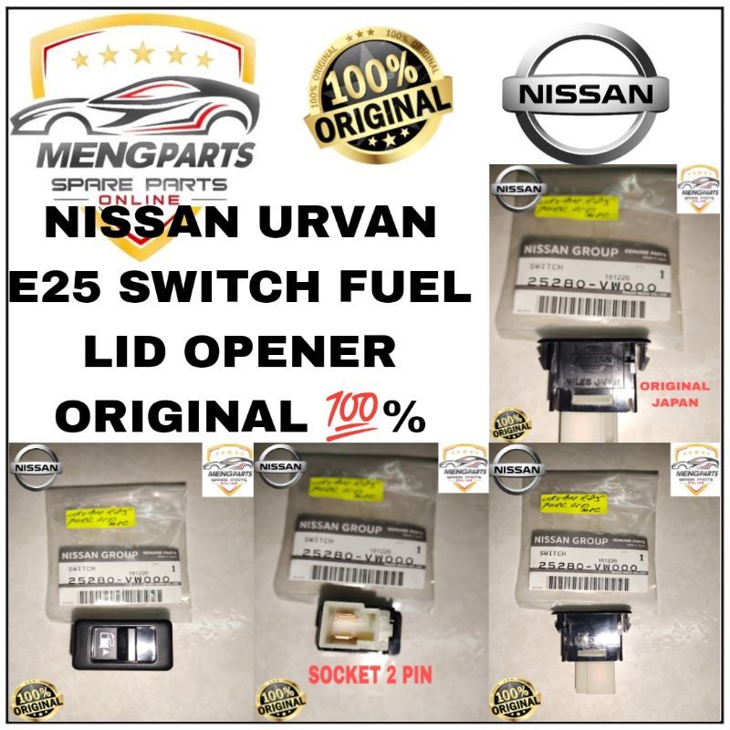 ORIGINAL 💯% NISSAN URVAN E25 SWITCH FUEL LID OPENER 25280-VW000 ...