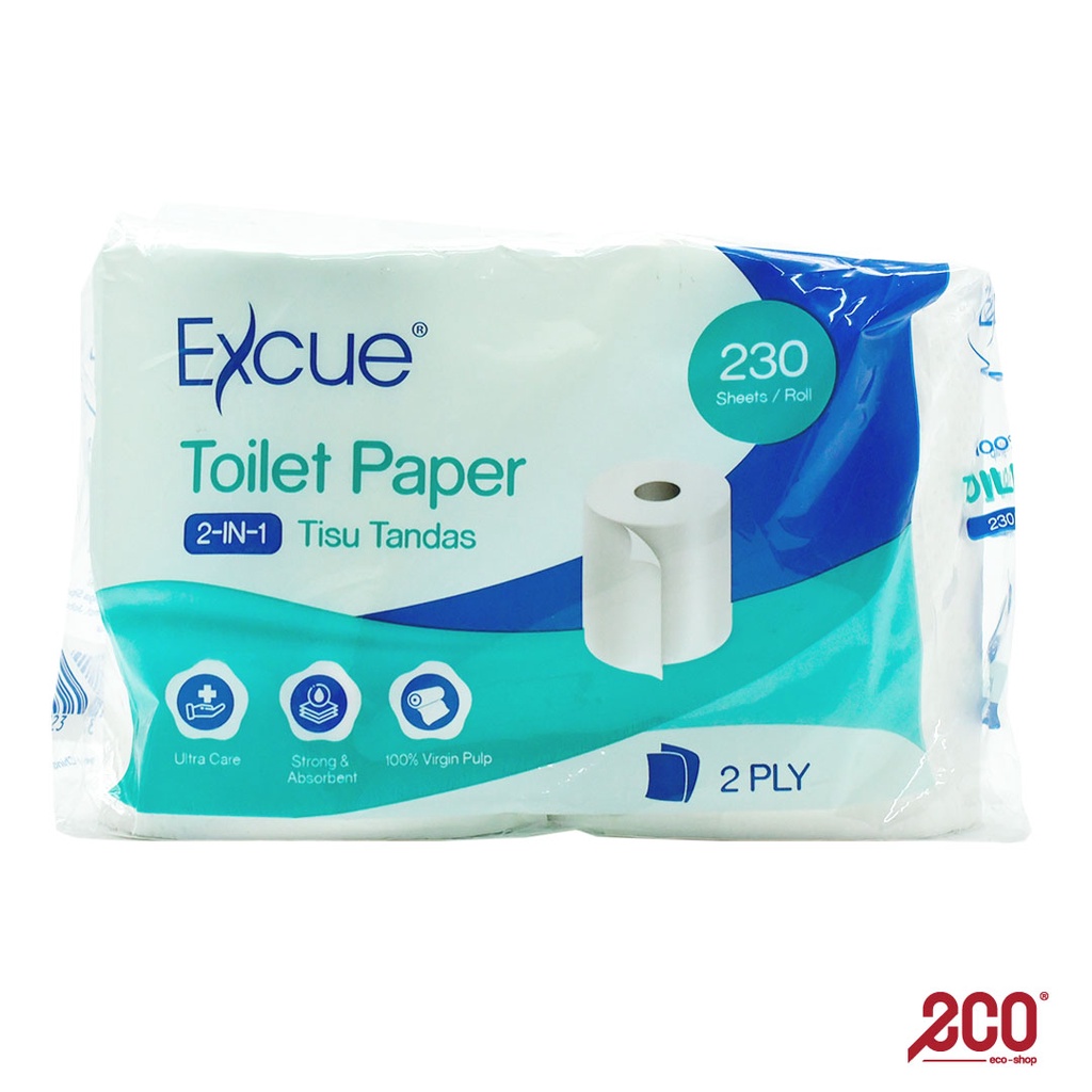 Excue Toilet Paper Roll 2 Ply (2rolls/pack) - - AB-L003-T05-10 | Shopee ...