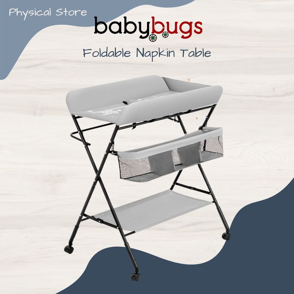 Bugs Newborn Baby Foldable Diapers Changing Table Folding Type Pampers ...