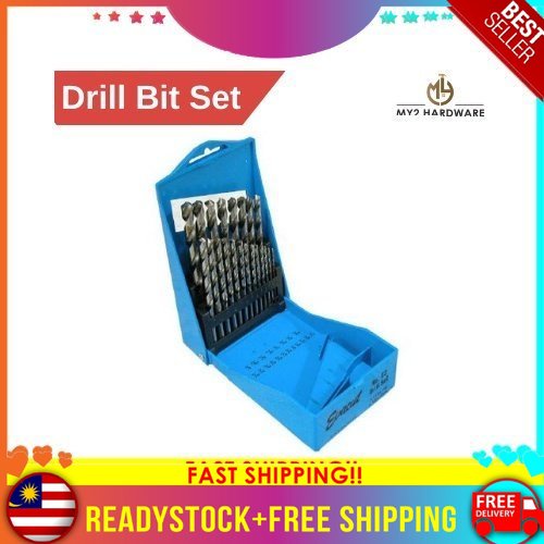 EVACUT E2# 1/16'' - 3/8'' x64ths HSS DRILL BITS SET 21PCS | Shopee Malaysia