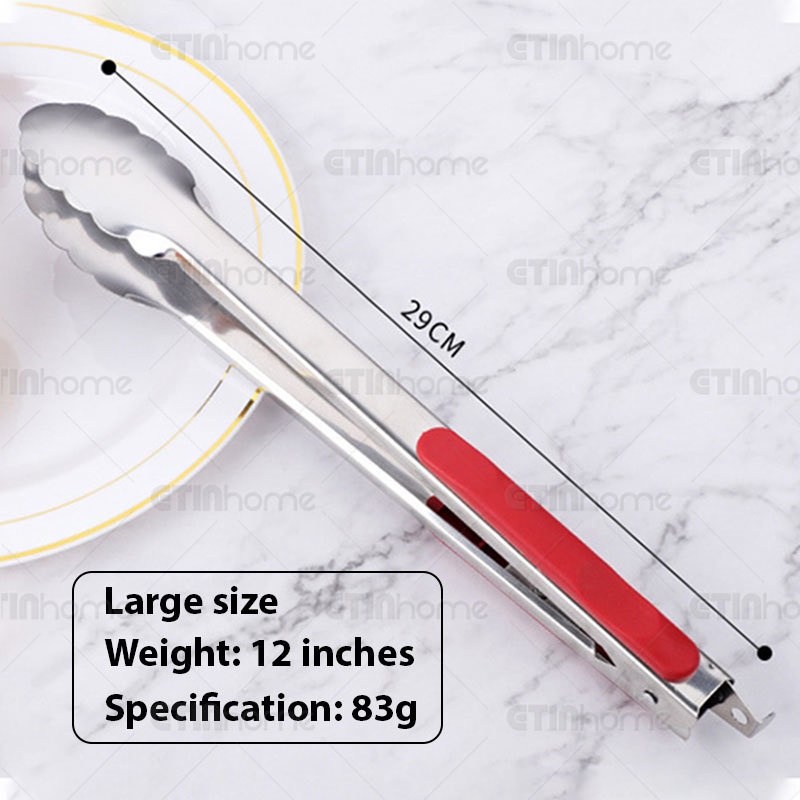 Food Clipper Stainless Steel Kitchen Tong Salad Buffet Catering ...