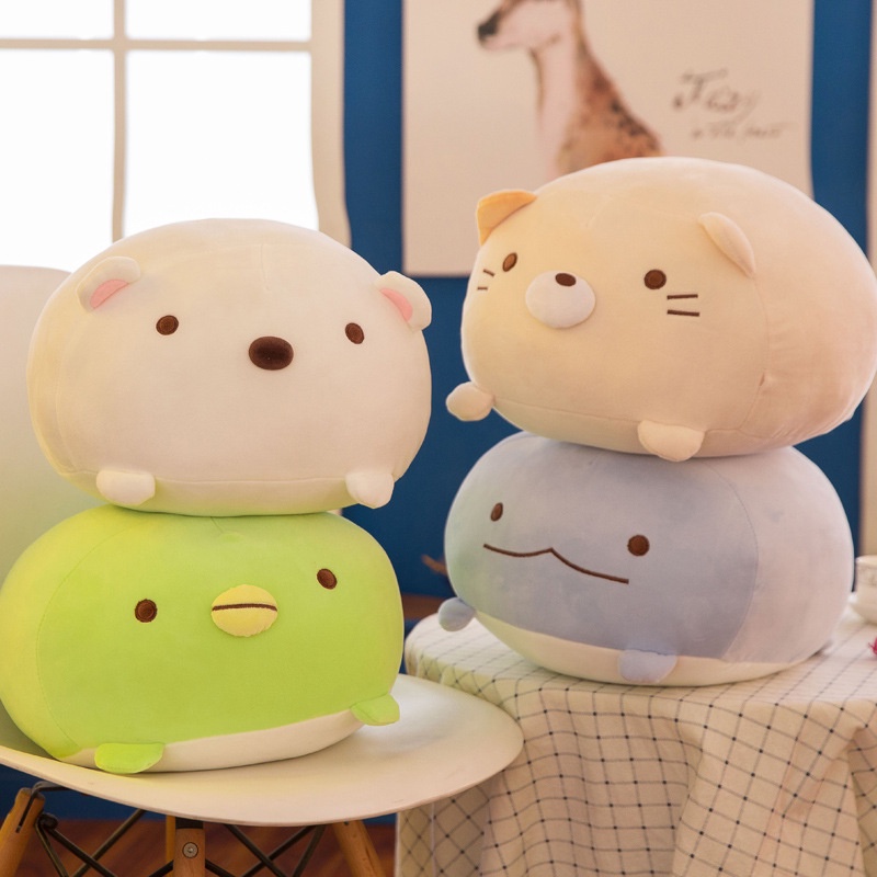60cm Birthday Cat Polar Bear Penguin Sumikko Plush Pillow Bolster ...