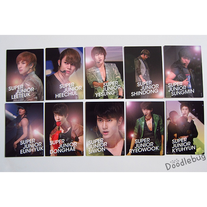 OFFICIAL SUPER JUNIOR STAR COLLECTION CARD PHOTOCARD KOREA SM x SBS ...