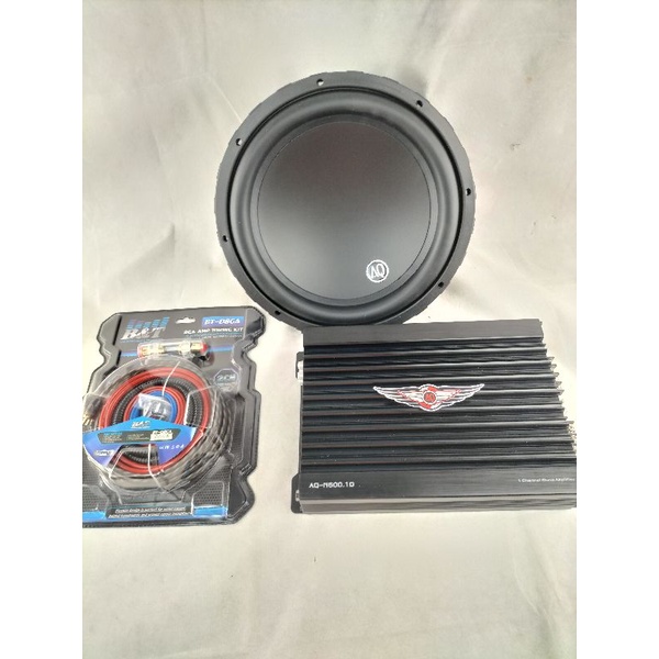 Audio quart mono block amplifier+12" Double coil single magnet woofer ...