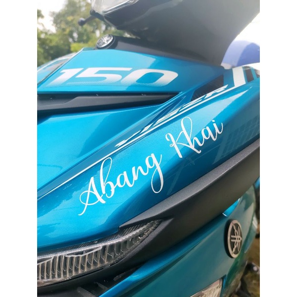 Sticker Motor Custom Nama Sendiri | Shopee Malaysia