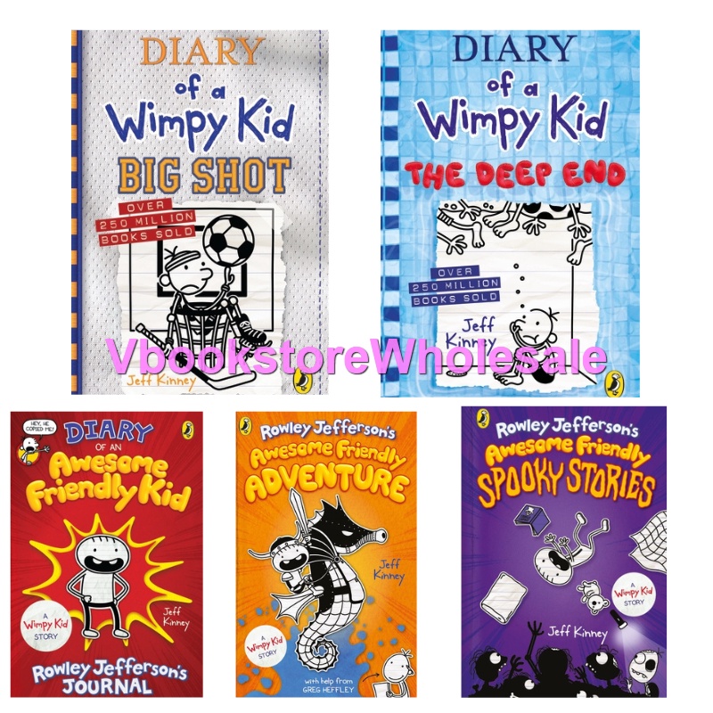 DIARY OF A WIMPY KID STORYBOOK SERIES (16,17,18,19,20) @JEFF KINNEY ...