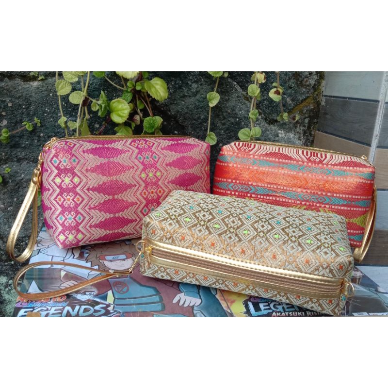 Jumbo Songket Women's Wallet / Jumbo Handbag / Women's Handbag | Shopee ...