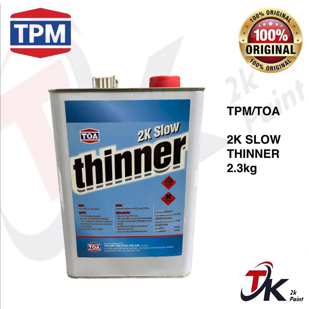 TPM/TOA 2K SLOW THINNER / 2K THINNER -2.3KG **READY STOCK** | Shopee Malaysia