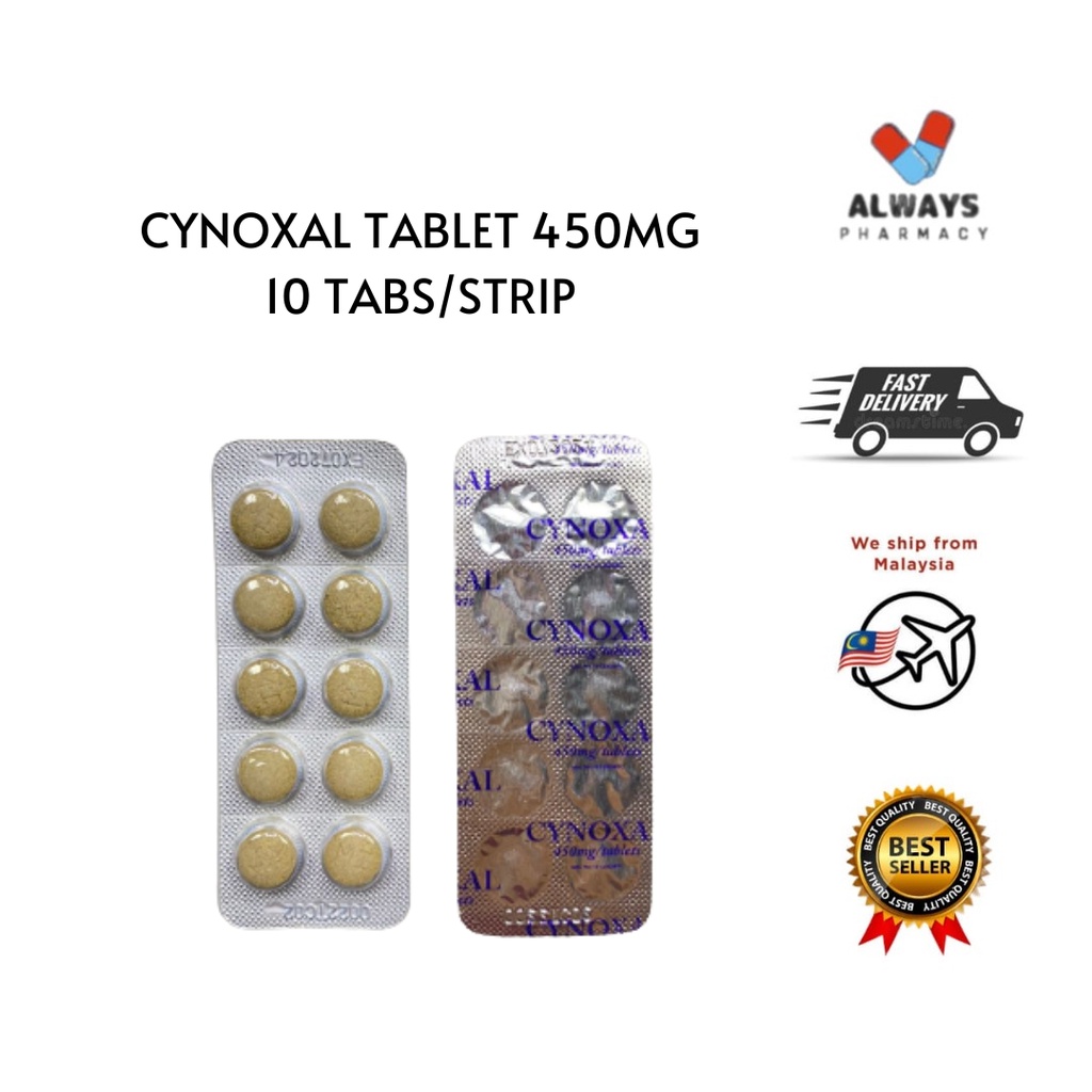 CYNOXAL TABLET 450MG 10TABS/STRIP UNTUK RESDUNG | Shopee Malaysia