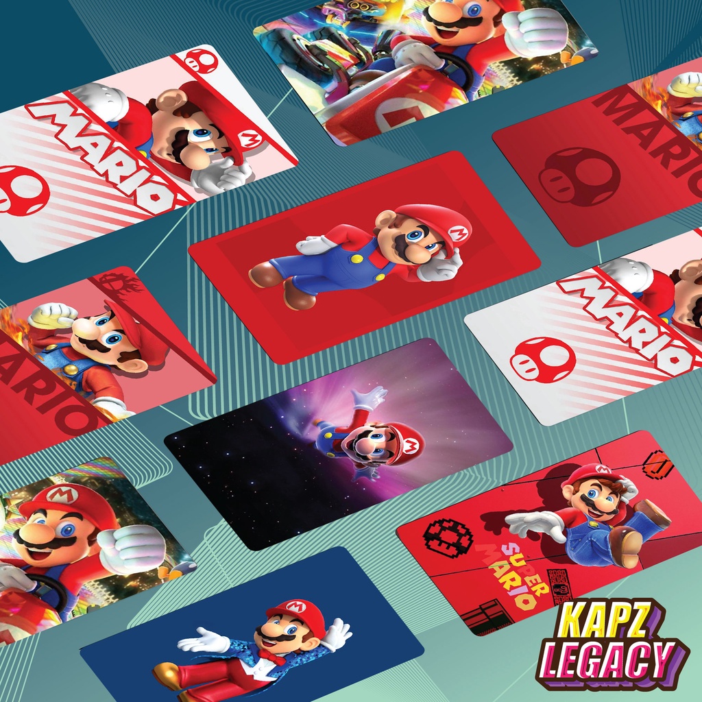 KapzLegacy Mario Card Cover Skin Access Touch n Go Skin ATM Bank Debit ...