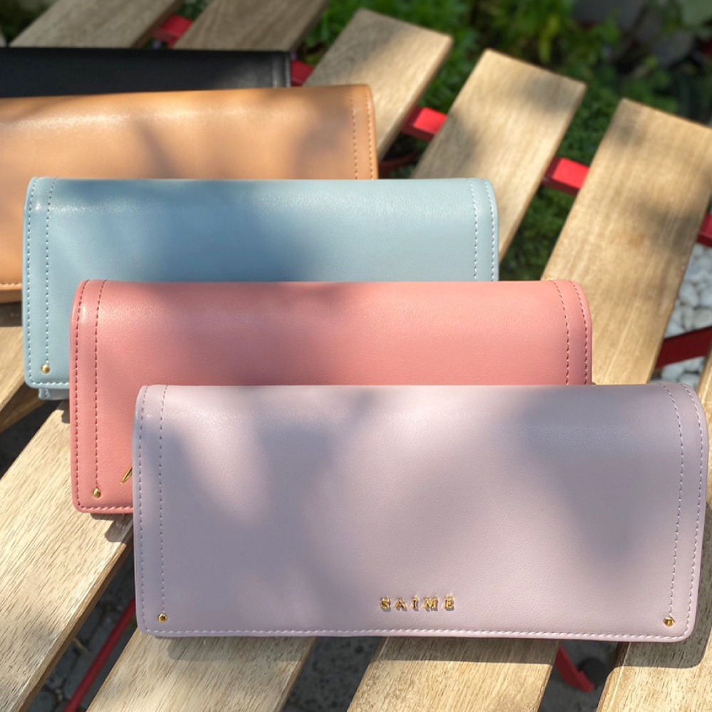 Saime 真皮RFID防盜掀蓋長夾 S’AIME Leather L-Zip Long Wallet | Shopee Malaysia