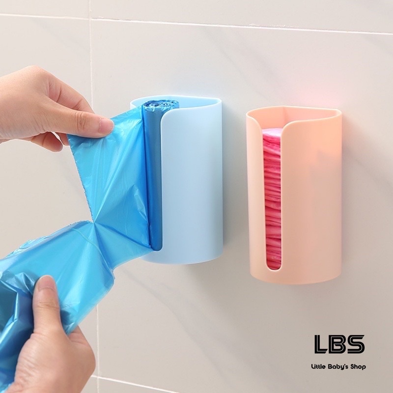 Garbage Bag Storage Box Wall-Mount Plastic Bag Extraction Box Storage ...