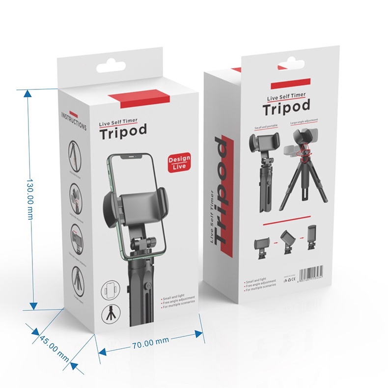 K530 Mobile Phone Clip Tripod Live Clip Video Horizontal Vertical Self ...