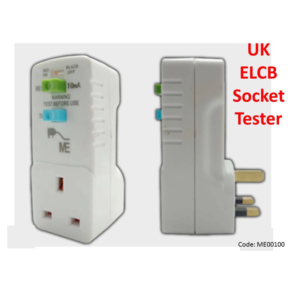 🔥Ready Stock🔥 13A 240v Safety RCD ELCB Adaptor Power Protection (10mA ...