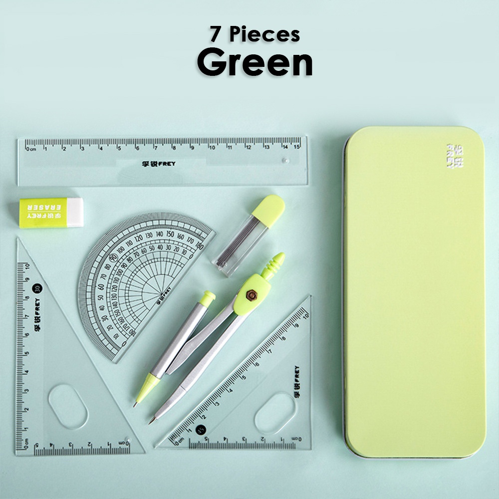 BC Geometry Set 2 / 7 PCS in Metal Case FOC Pencil Lead / School ...