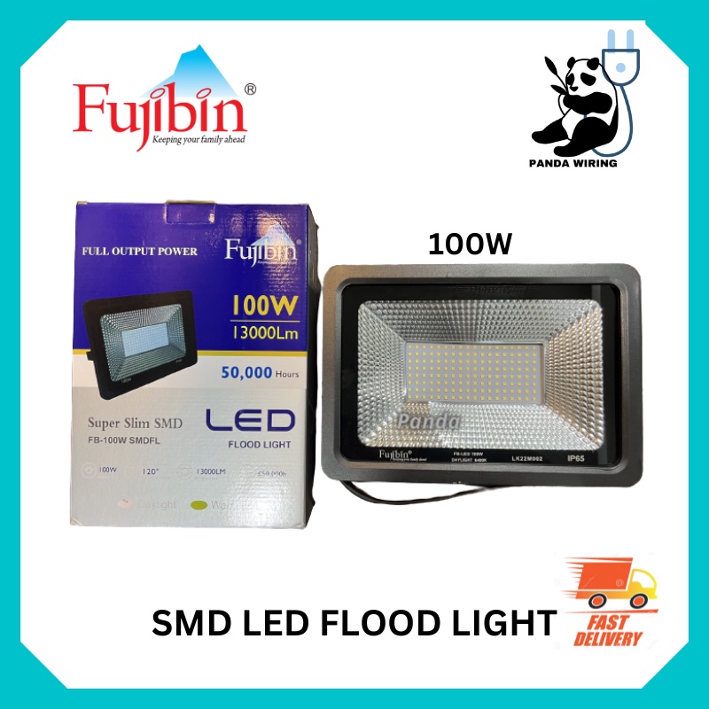 FUJIBIN LED SMD Flood Light 100W (DAYLIGHT) | Shopee Malaysia