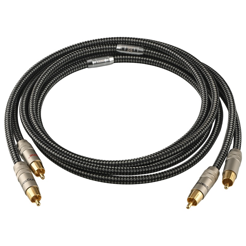 HiFi Audio Interconnect Cable Double Shield Silver OCC RCA Signal Line ...