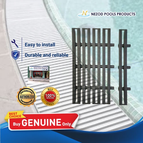 SWIMMING POOL GRATING BLACK COLOUR (FLUSH DECK, HIGH QUALITY (5 PCS ...