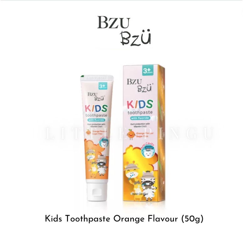 BZU BZU Kids Toothpaste Orange Flavour (50g) | Shopee Malaysia