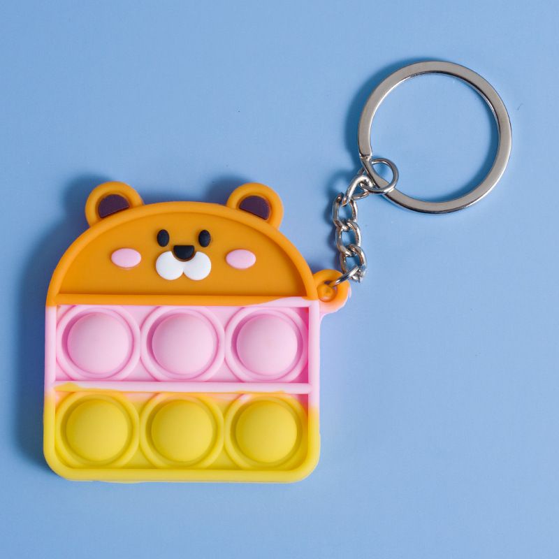 beetoys Mini Key Chain Pop It Fidget Toy Pop-Its Keychain 玩具迷你灭鼠先锋钥匙扣 ...