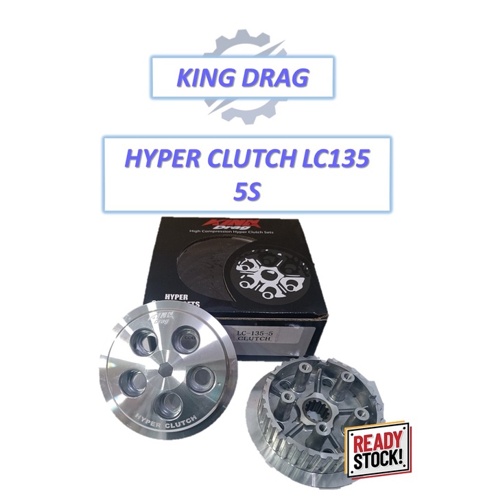 King Drag Racing Hyper Clutch Set For Yamaha LC 135 5 Speed ( Ready ...