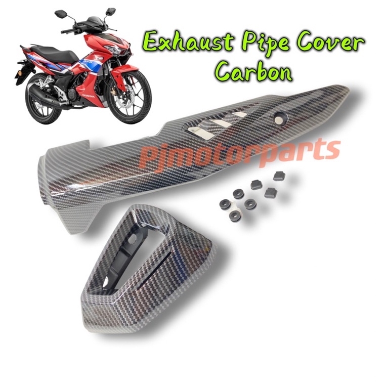 RSX150 RSX 150 - Carbon Exhaust Pipe Muffler Protector Ekzos Paip Cover ...