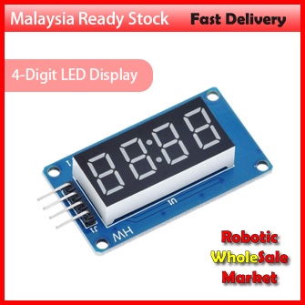TM1637 Based 4 Digit 7 Seven Segment 0.36 in LED Module for Arduino ...