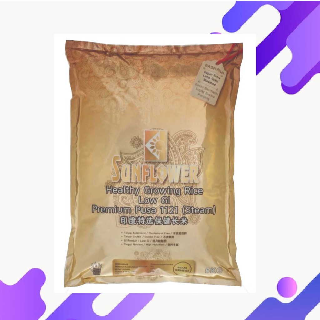 Sunflower Rice 5kg - (Basmathi, Basmathi Queen, Calrose Rice , Embryo ...
