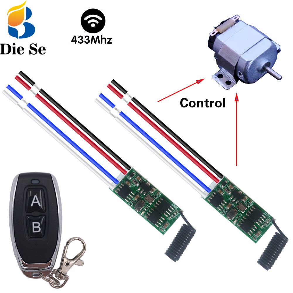 Mini Universal Remote Control 12V Motor Relay Module 3.6V 6V 18V Relay ...