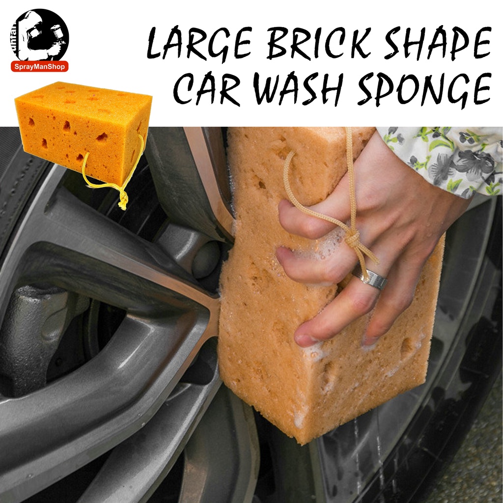 Car Wash Thick Sponge Beehive Design | Shopee Malaysia