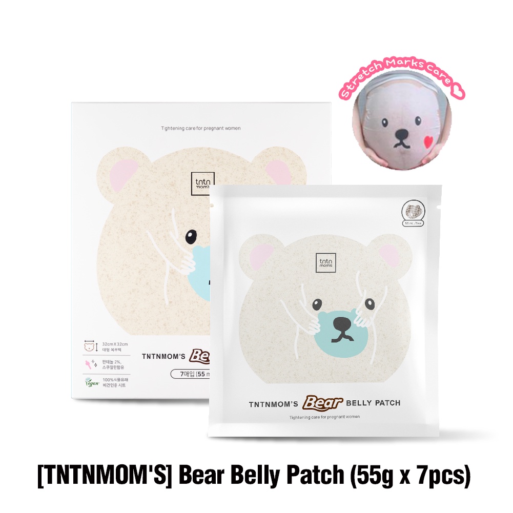 [TNTNMOM'S] Bear Belly Patch (55g x 7pcs) #Pregnant Belly Care #Belly ...