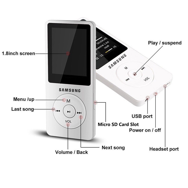 Samsung Walkman LCD Screen MP4 Player Portable Multi-function Player FM ...