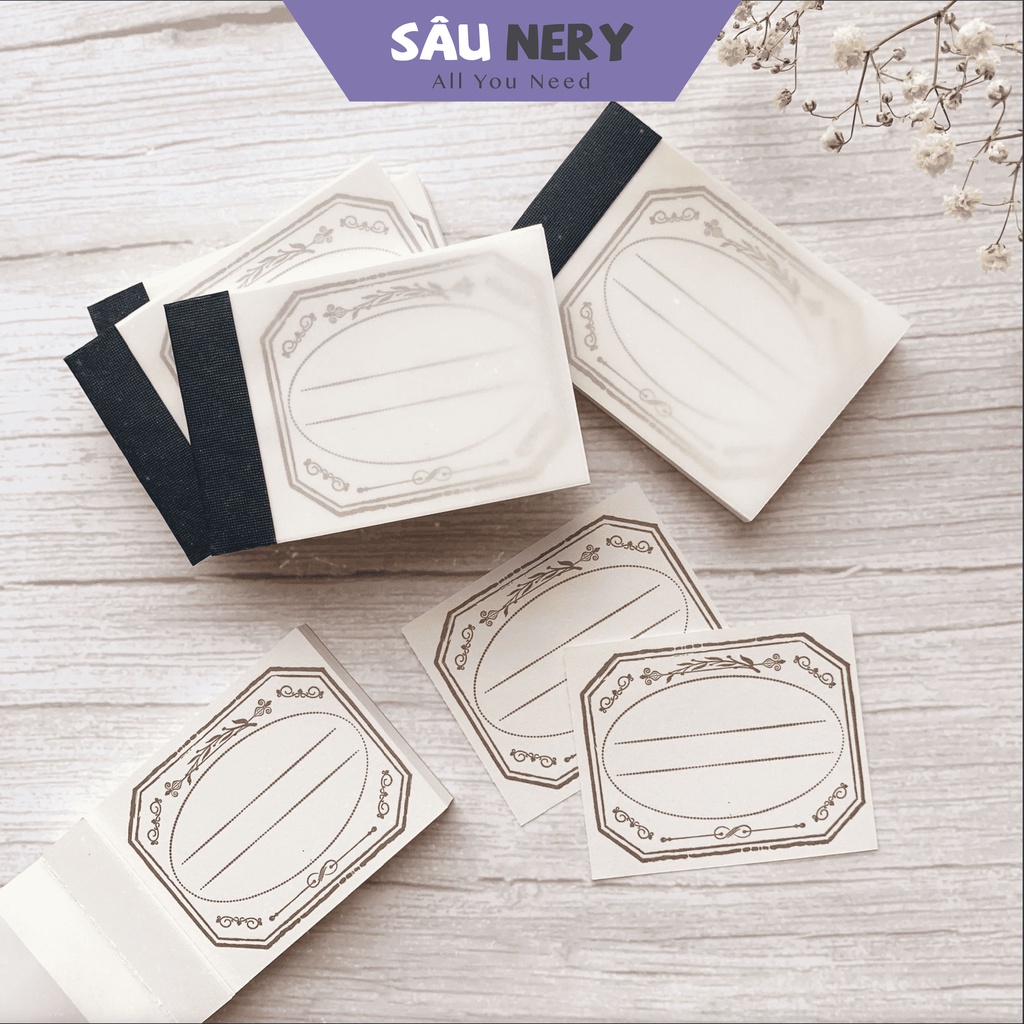 Nery Worm - Classic frame note paper with brown border - Journal Pages ...