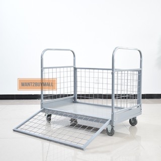 400kg Work Tainer Caged Trolley Logistic Cargo Warehouse Picking ...