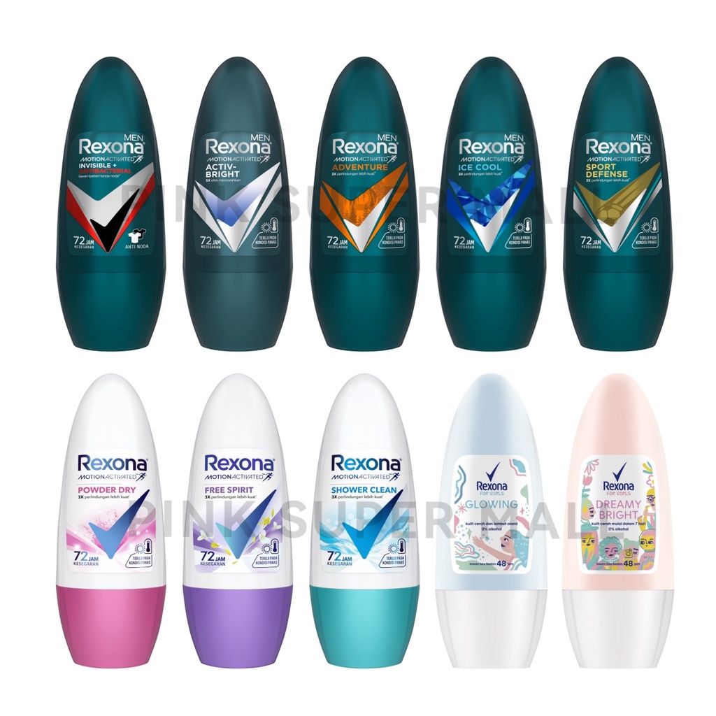 Rexona deodorant roll on 45ML/ ketiak wangi deodorant/ dedorant ketiak wangi | Shopee Malaysia