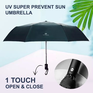 UPF 50+ UV Protection Fully Automatic Umbrella Anti UV Super Prevent Sun 8 Ribs 1 Touch Open ...