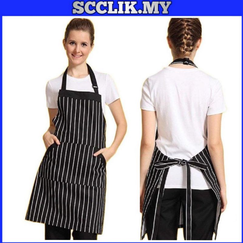 Apron Memasak, Apron Kitchen Cotton, Chef Apron, Apron Cottan, Apron ...