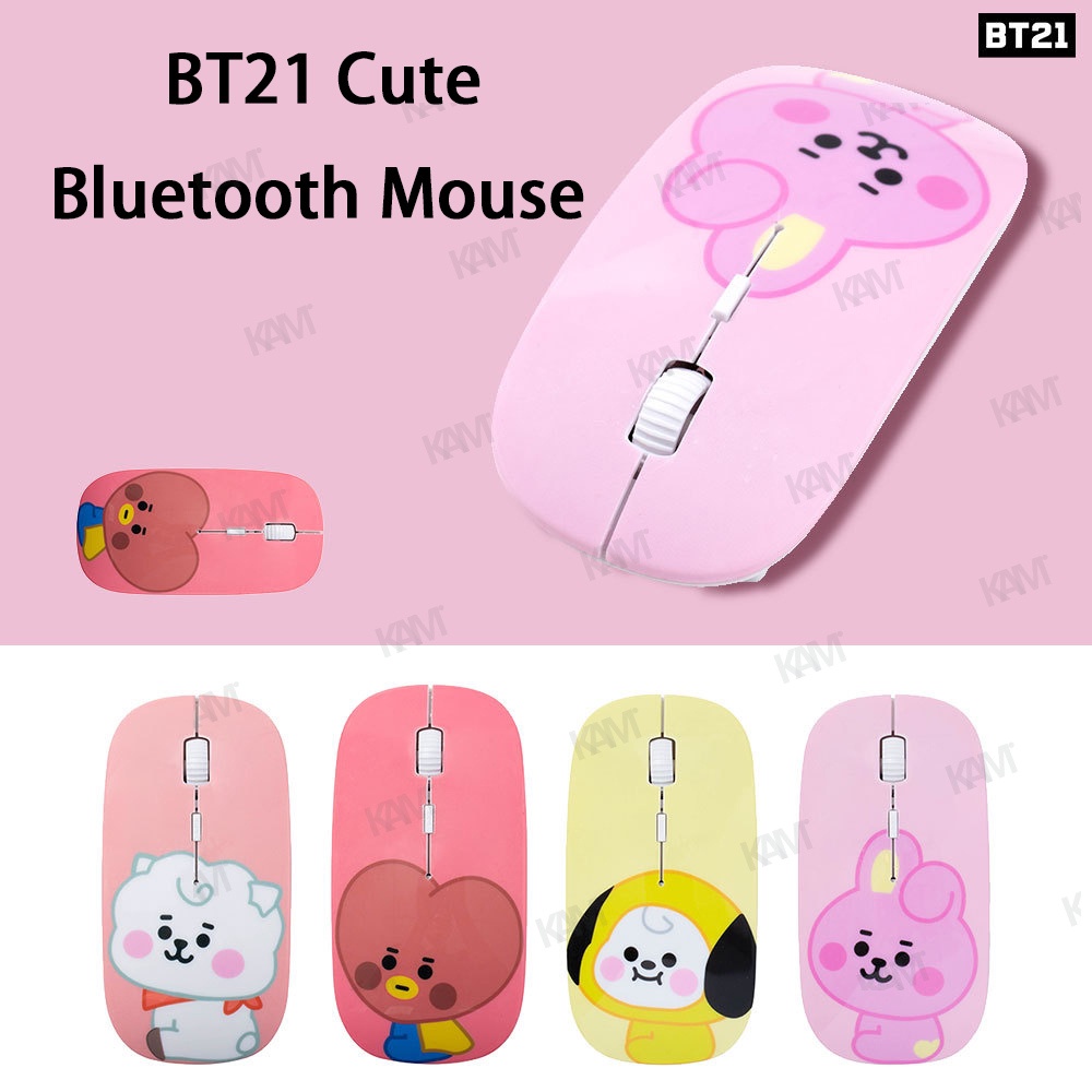 Kam BTS Mouse Wireless Bluetooth Mouse Cute BT21 Baby Series Home ...