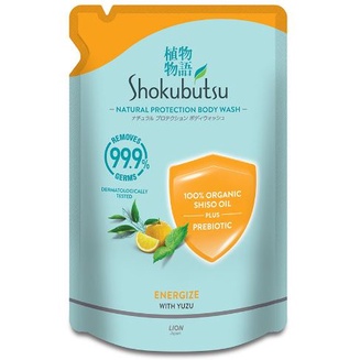 Shokubutsu Natural Protection Body Wash Energize With Yuzu Refill 800g ...